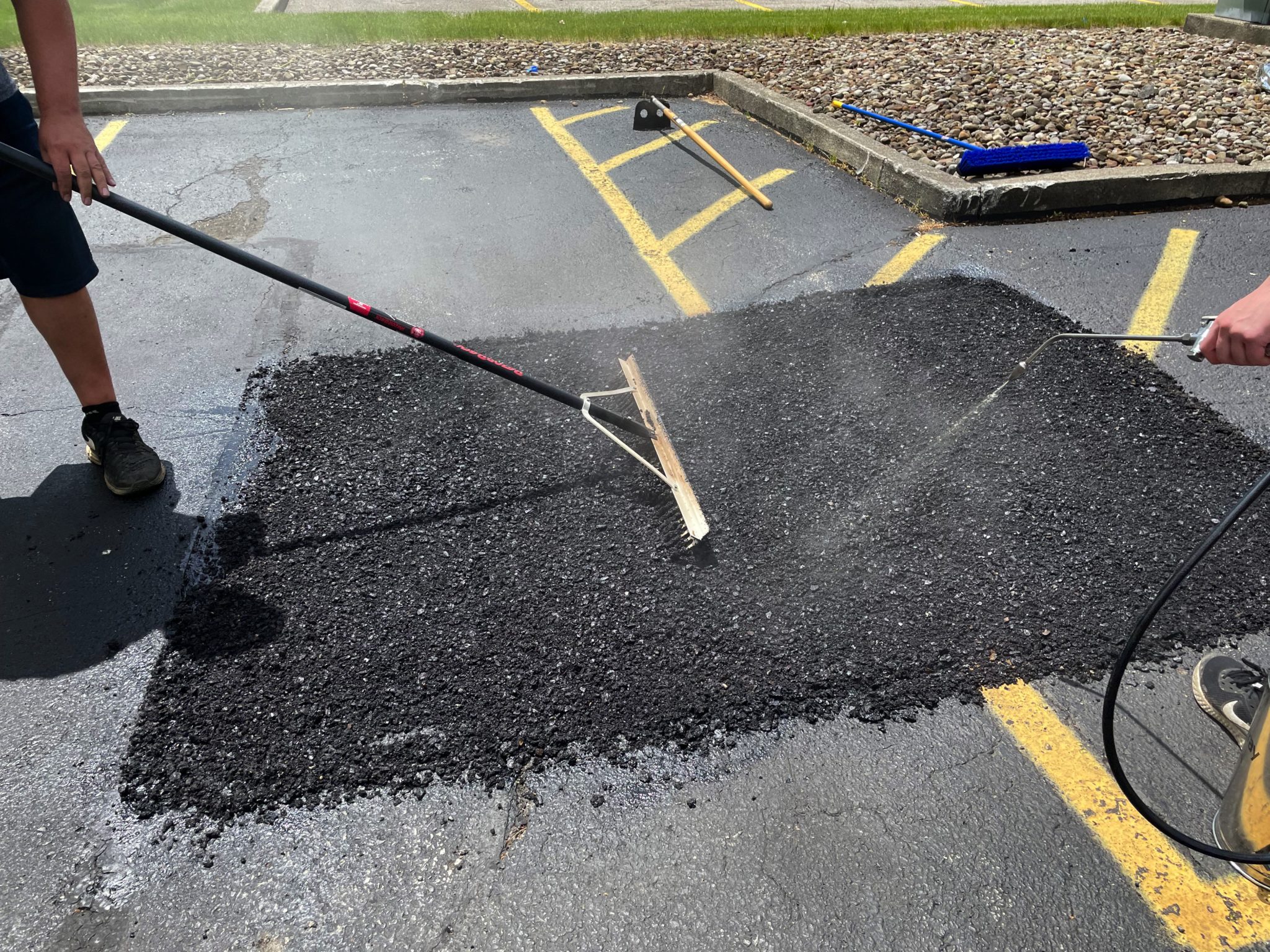 Cracks, Potholes and Divot Repairs to Driveways and Parking Lots ...